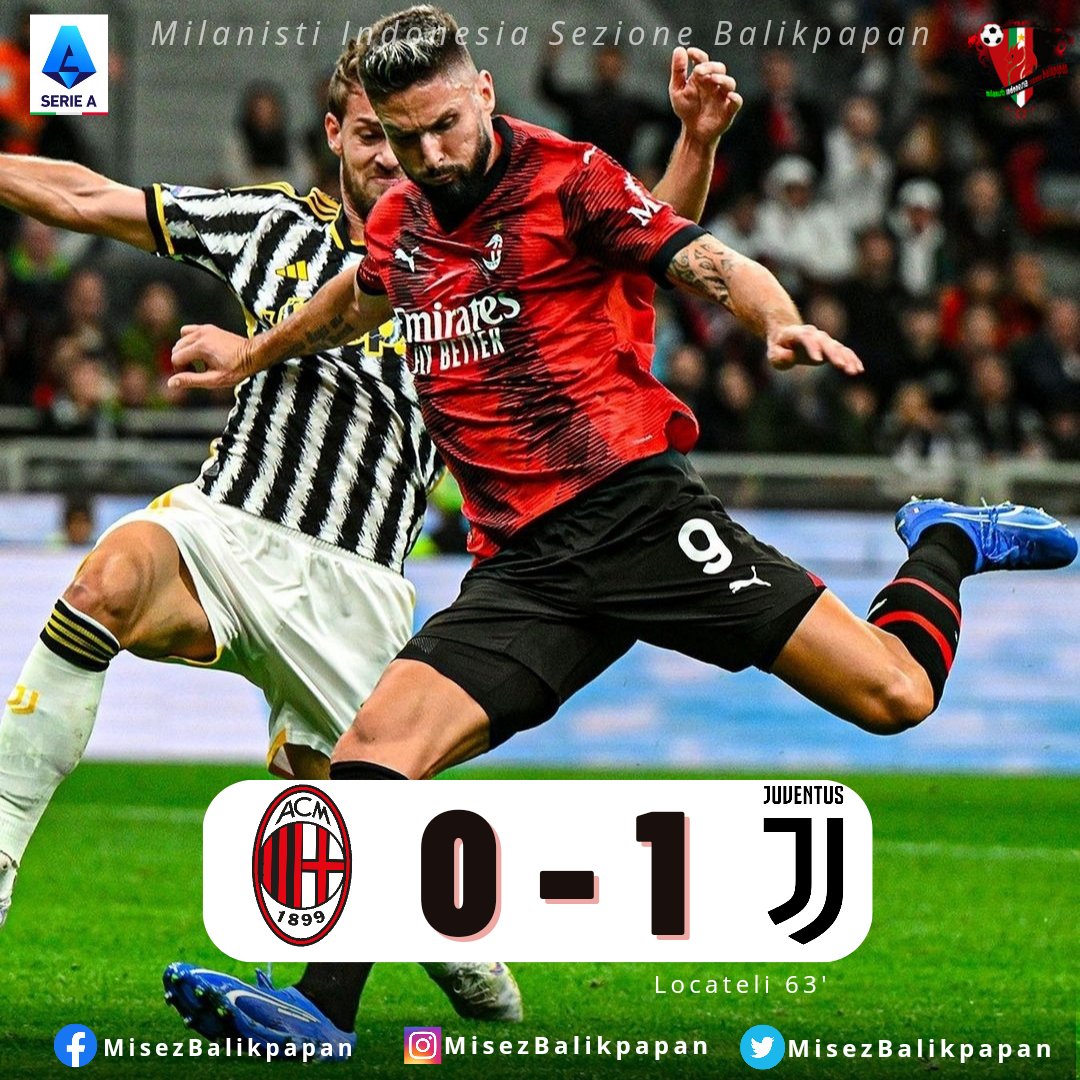 Hasil AC Milan vs Juventus di Serie A 2023/2024: AC Milan Dibekuk Si Nyonya Tua dengan Gol 27 ...