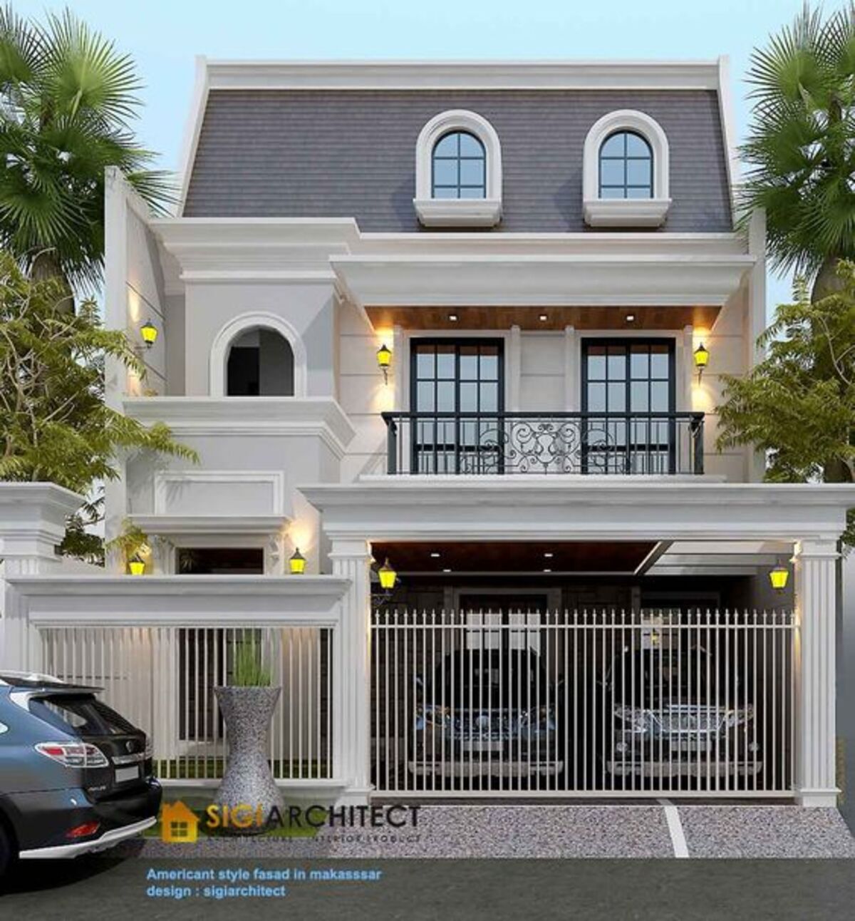Inspirasi Desain Rumah Modern American Classic Yang Mewah Dan Kece ...