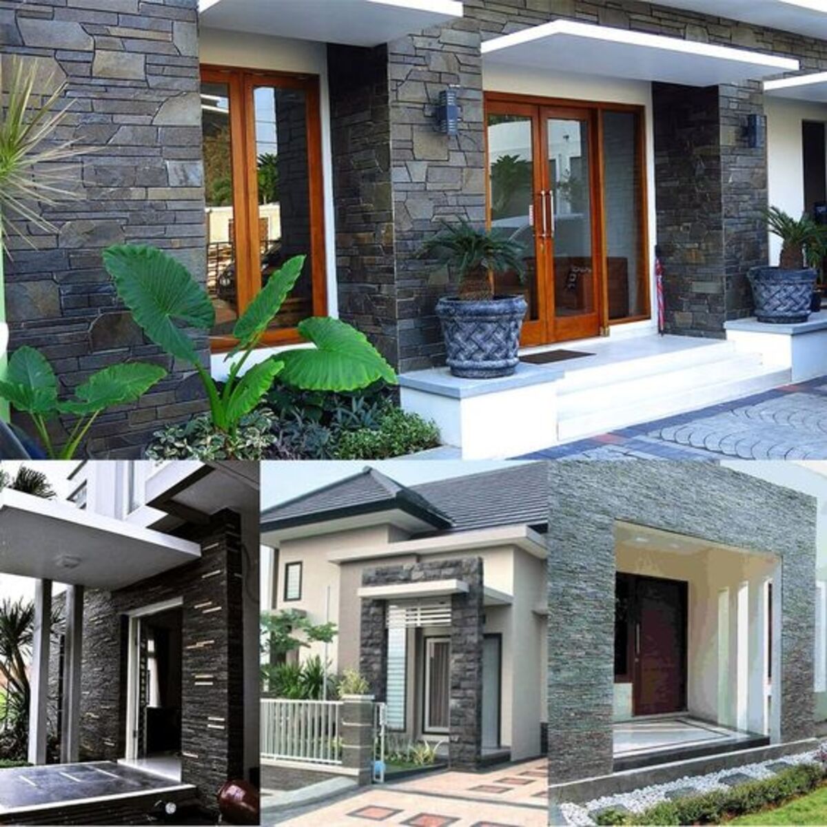 Rekomendasi Desain Rumah Dengan Elemen Batu Alam yang Halus, Pilihan ...