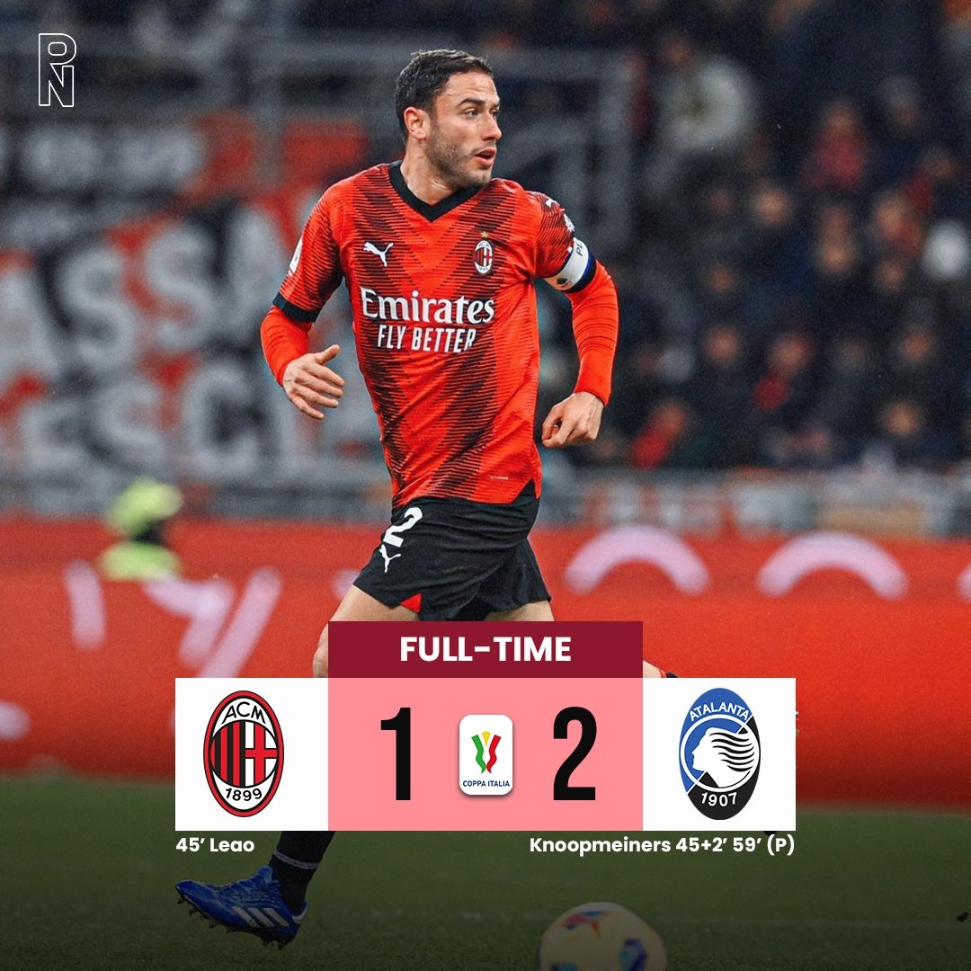 Hasil AC Milan vs Atalanta di Perempat Final Coppa Italia 2023/2024: Kubur Mimpi ke Semifinal ...