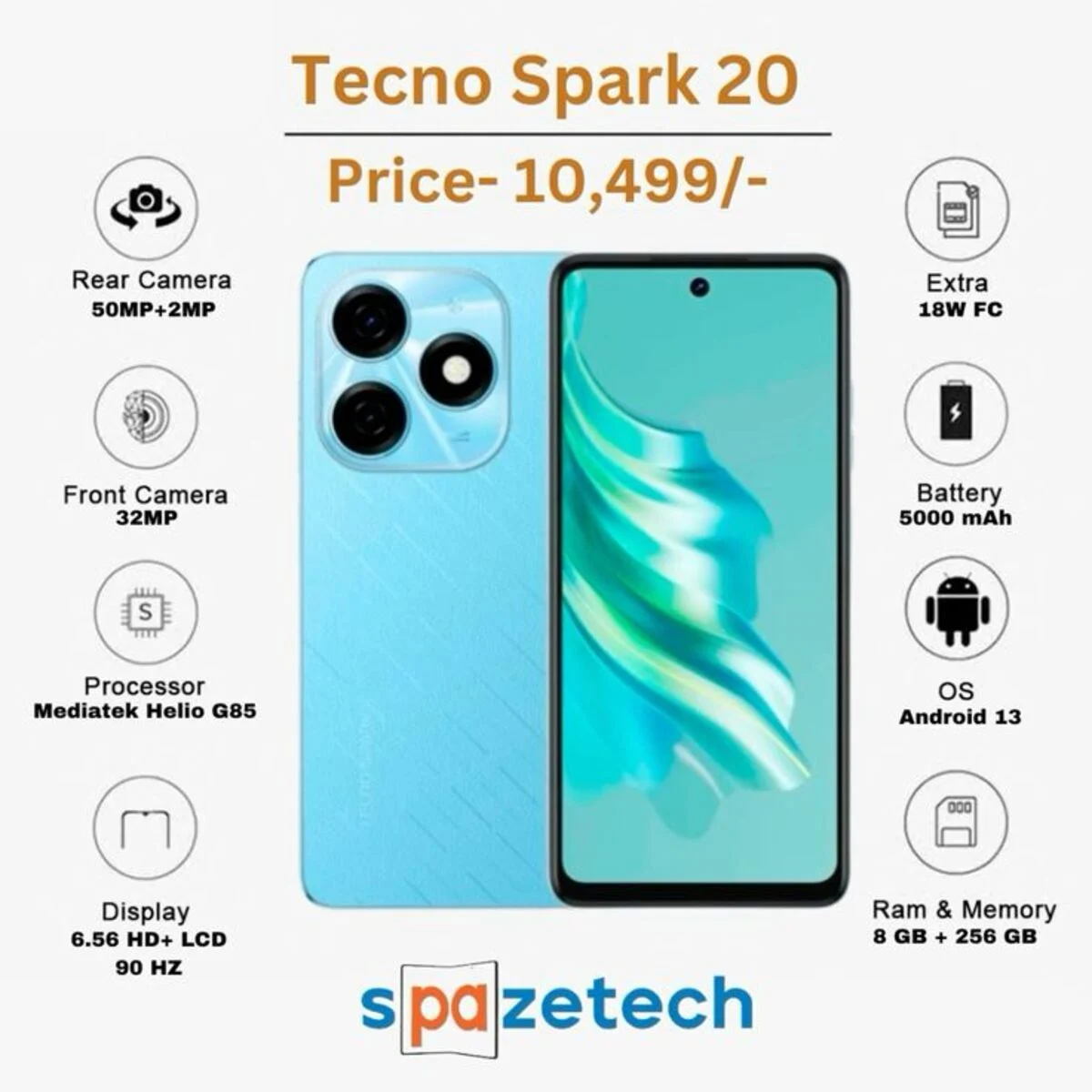 Tecno Spark 20: Smartphone Ringan dan Nyaman Digunakan – Rakcer.ID