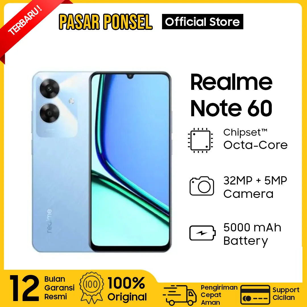 Segera Rilis ! Harga Realme Note 60 Hp Tahan Banting Cuman Sejutaan ...