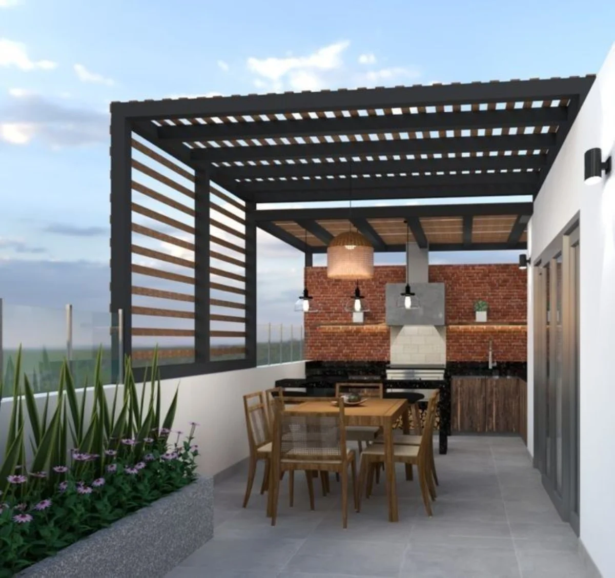 Inspirasi Desain Teras Rooftop Rumah Kecil yang Nyaman untuk Bersantai ...
