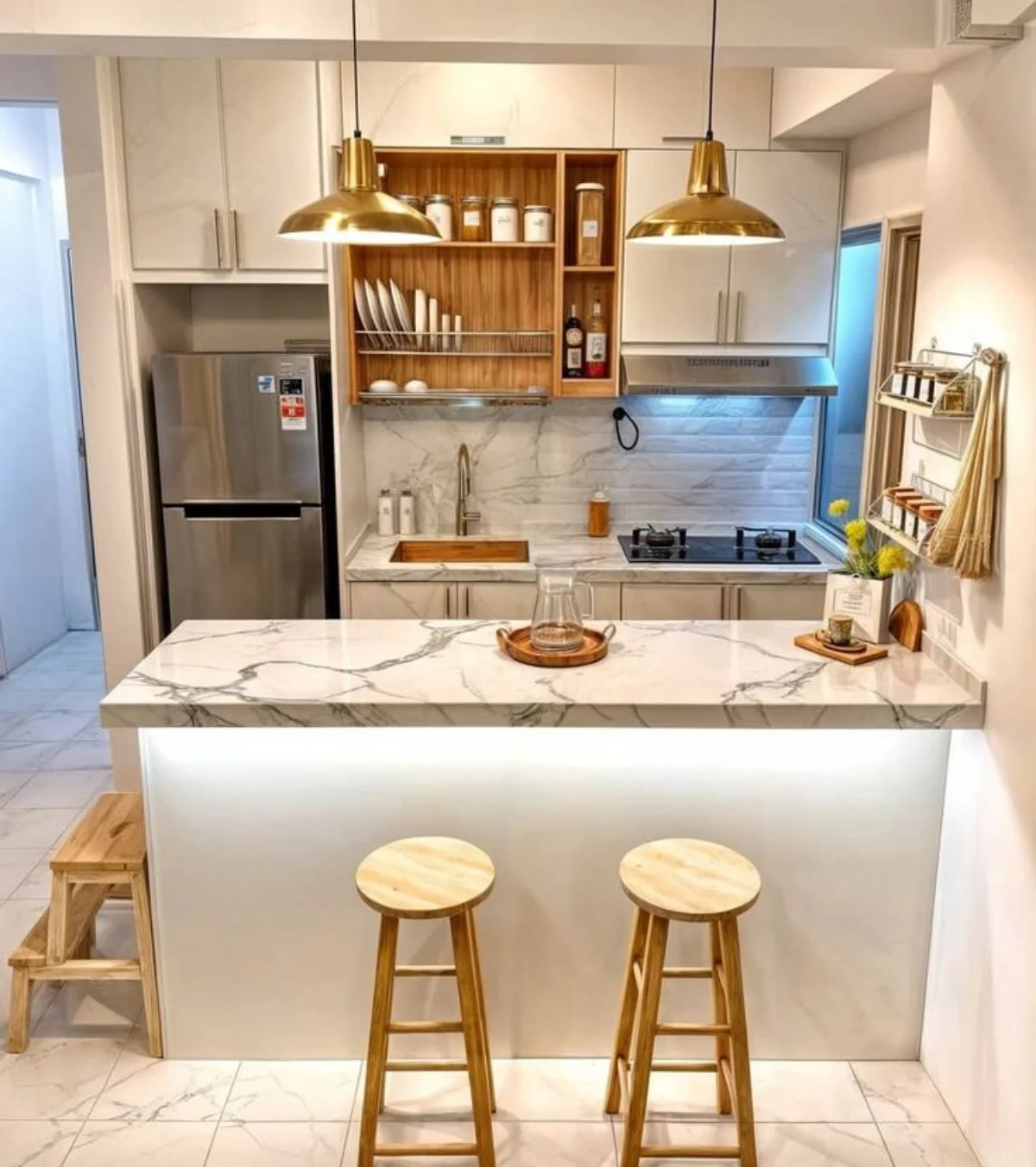Inspirasi Model Kitchen Set Minimalis untuk Dapur Kecil yang Estetik ...