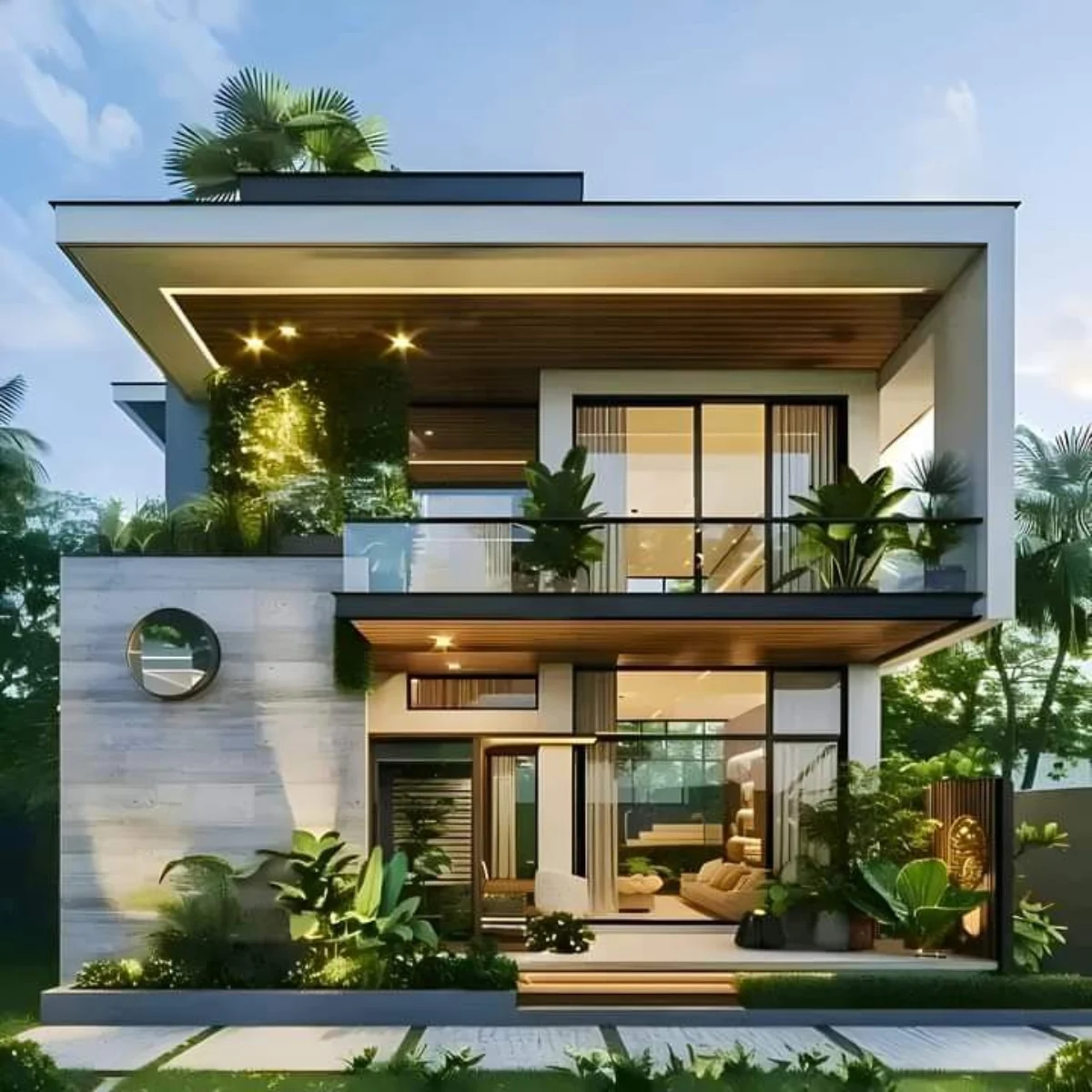 Inspirasi Desain Rumah 3 Lantai dengan Rooftop untuk Tempat Bersantai ...