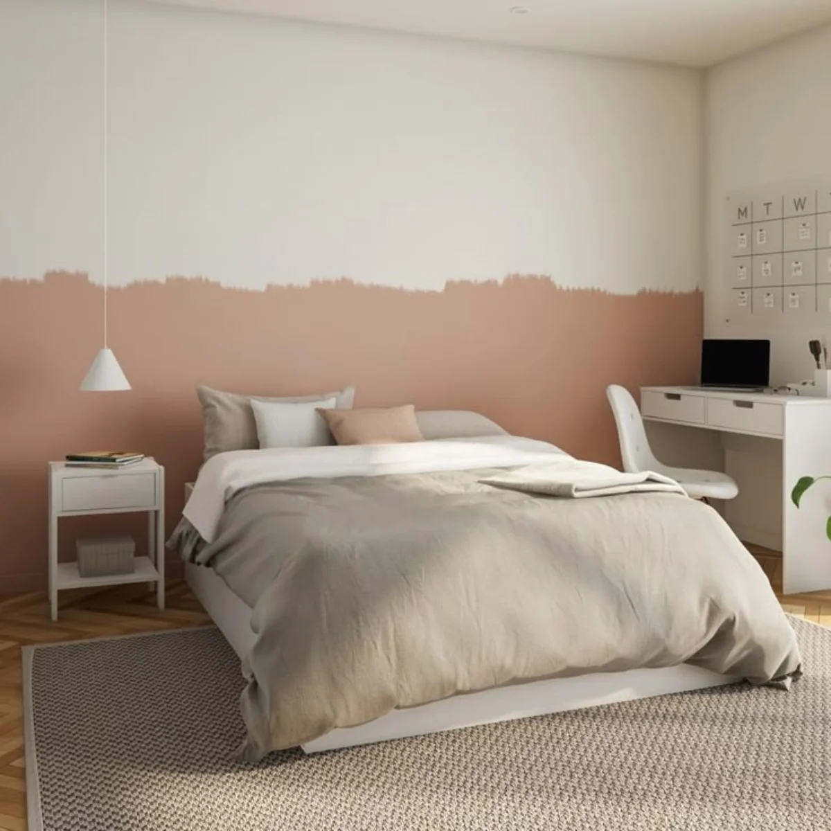 Inspirasi Cat Kamar 2 Warna Garis yang Unik dan Aesthetic – Rakcer.ID