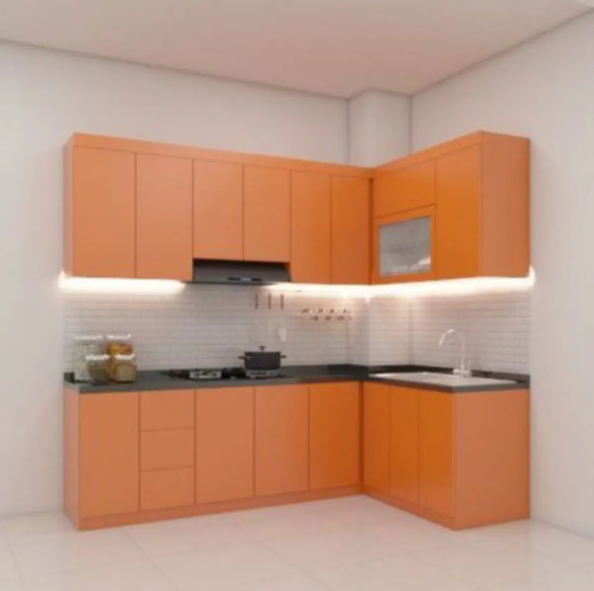 Kitchen Letter L, Dapur Minimalis Estetik Ala Gen Z yang Bikin Masak ...