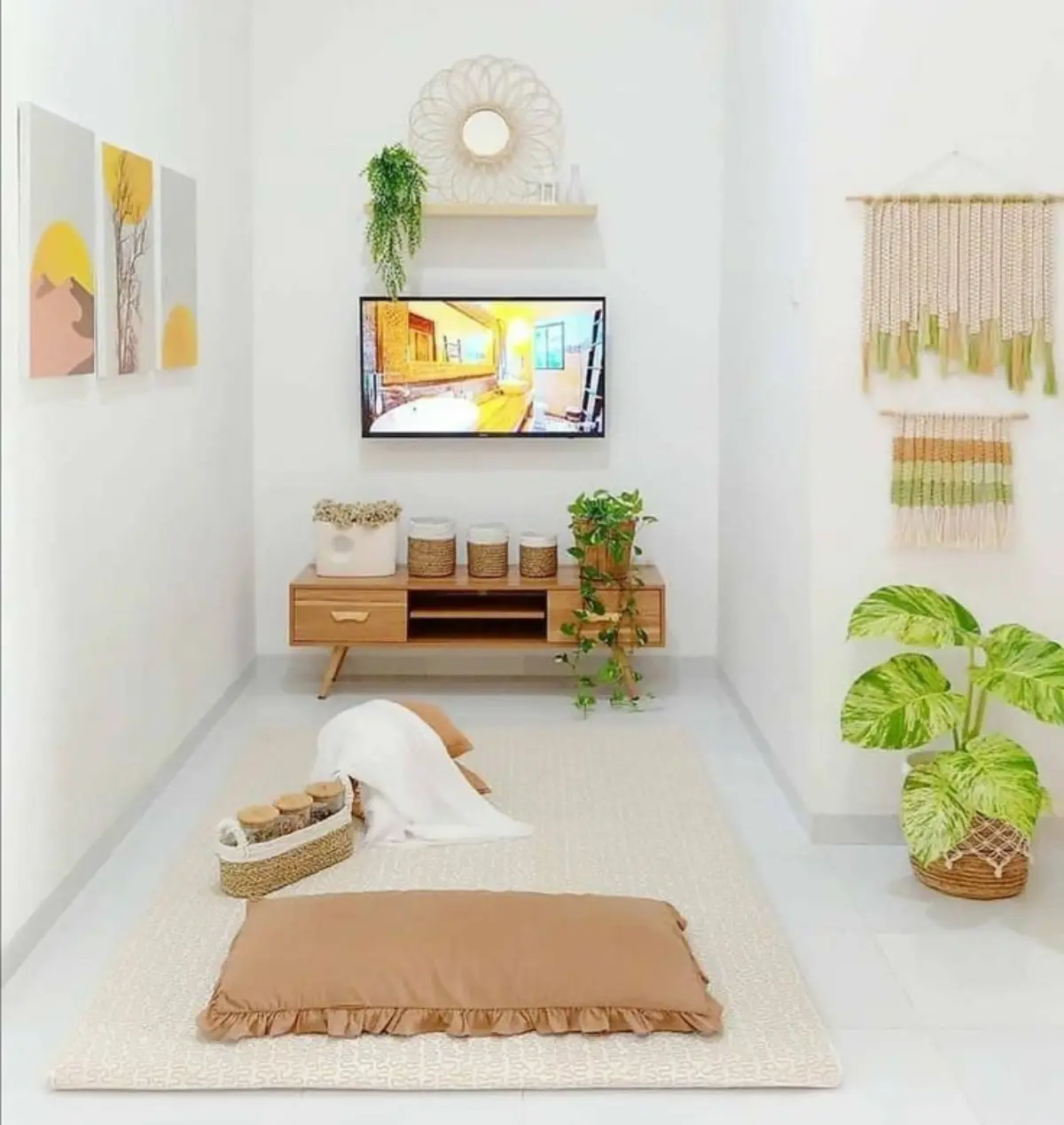 Inspirasi Desain Ruang TV Minimalis Modern yang Nyaman dan Cozy untuk ...