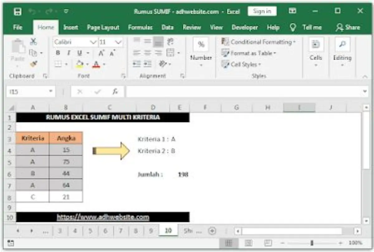 Cara Menggunakan Fungsi SUM di Excel dengan Benar Agar Terhindar dari ...