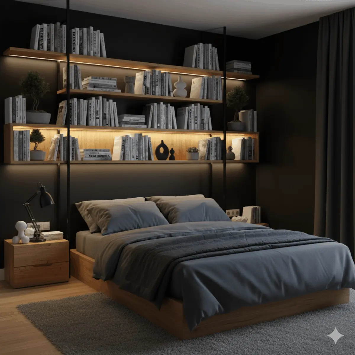 Bikin Kamar Gelap Jadi Cozy, 7 Tips Dekorasi Hitam yang Anti ...